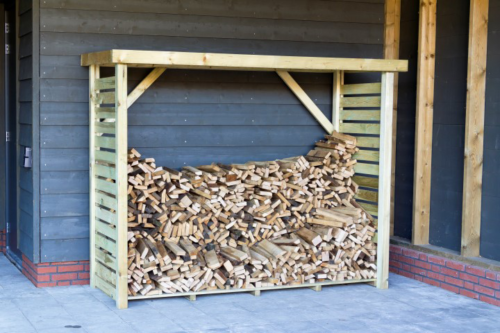 Zo maak je de optimale haardhout opslag - CJM-Hout